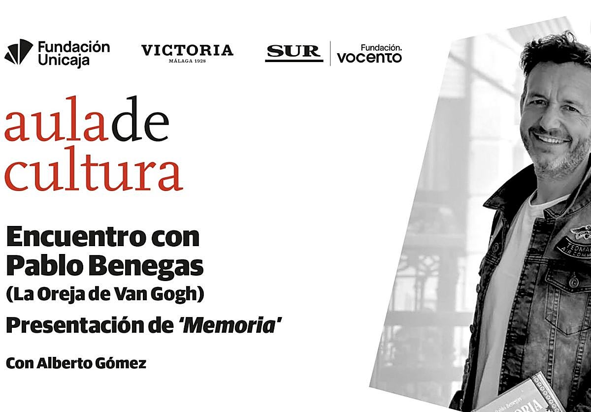 Pablo Benegas, de La Oreja de Van Gogh, en el Aula de Cultura de SUR | Diario Sur